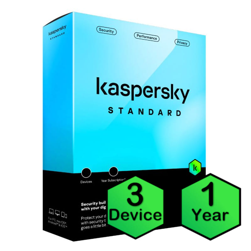 Kaspersky Standard Physical Card 3 Device 1 Account 1 Year
