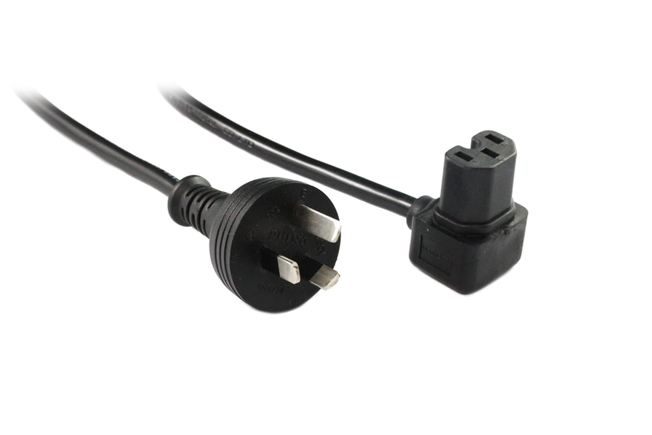 2M Wall To Upward Right Angle C15 Power Cable