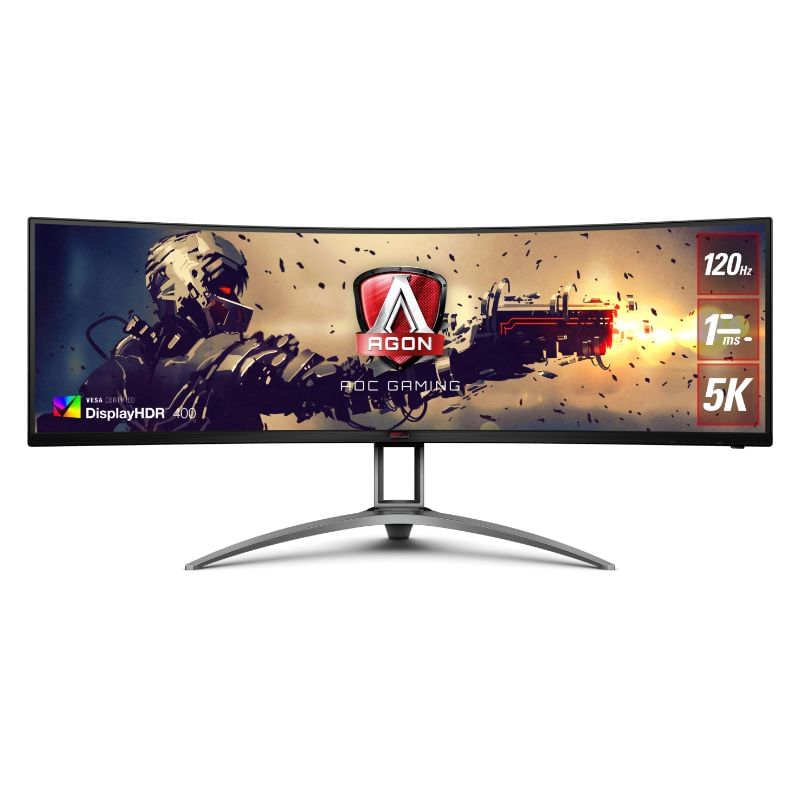 AOC AG493UCX 49" 5K 1ms 120Hz AdaptiveSync Curved HDR400 Height ...