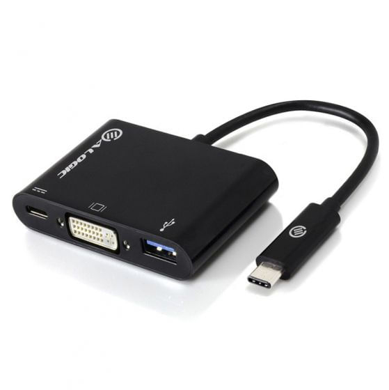 Alogic USB-C Multi-Port Adapter to DVI/USB 3.0/USB-C with Power ...