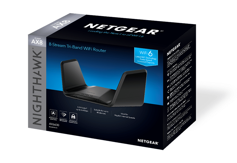 Netgear RAX70 Nighthawk 8-Stream AX6600 Tri-Band Wi-Fi 6 Router