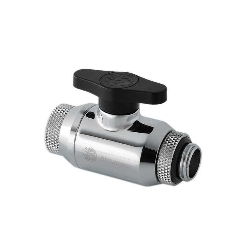 Bitspower Dual Rotary Mini Valve Fitting - Silver