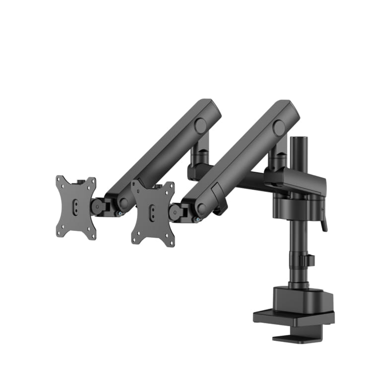 Infinity BK Dual Screen Pole-Mounted Monitor Arm