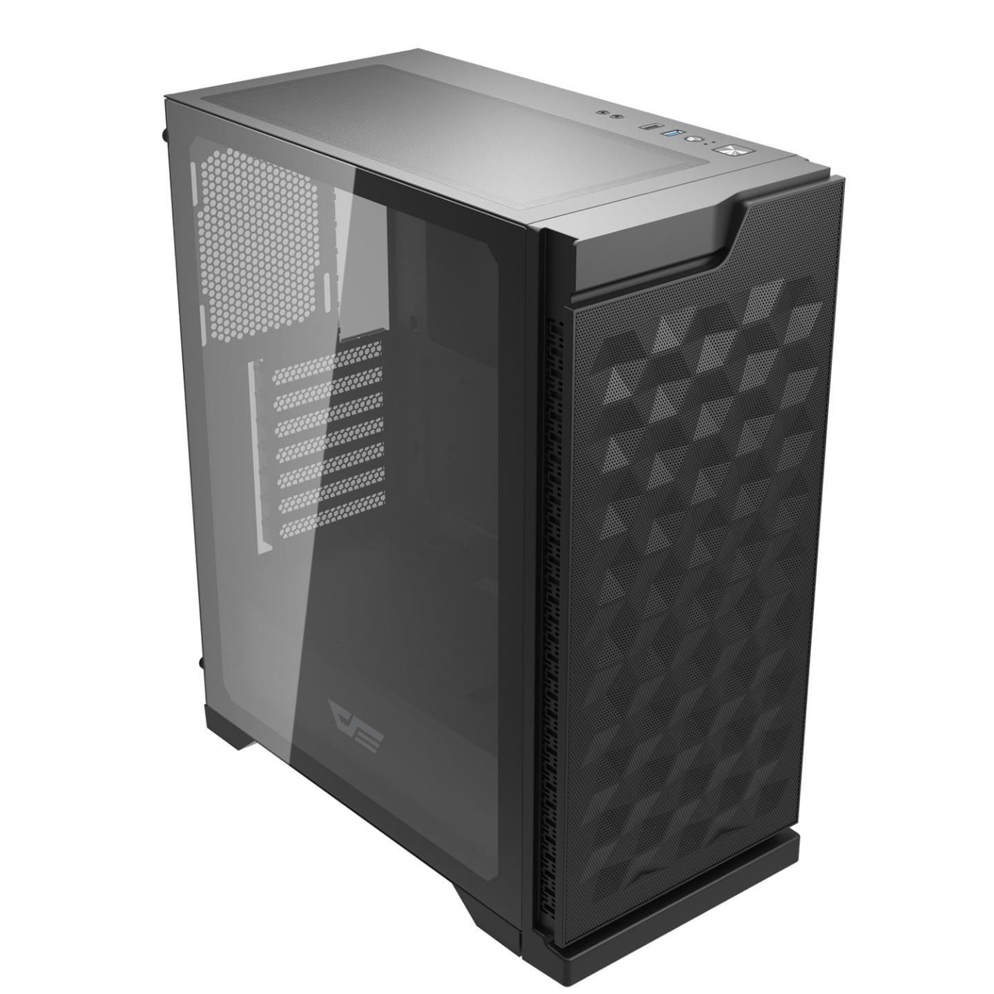 Darkflash DK361 PC Case Tempered Glass ATX With 4xARGB Fans - Black