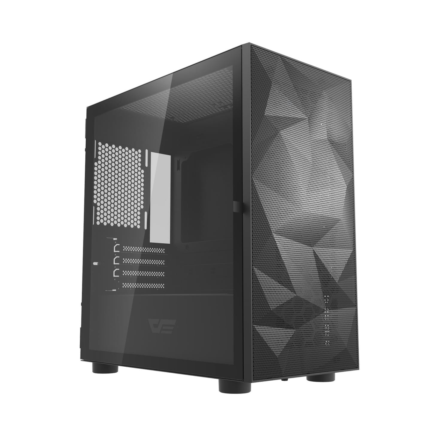 Dark Flash DLM21-Mesh PC Case Tempered Glass Micro-ATX - Black