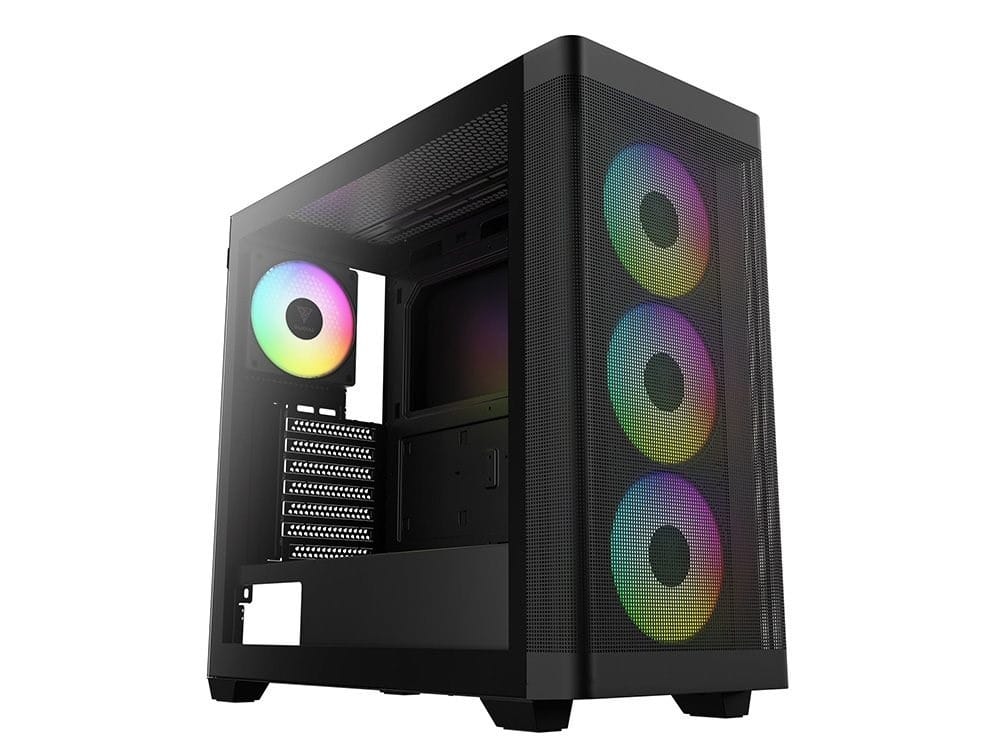 Gamdias ATHENA M3 ATX Mid Tower Gaming PC Case With 4x ARGB Fans - Black
