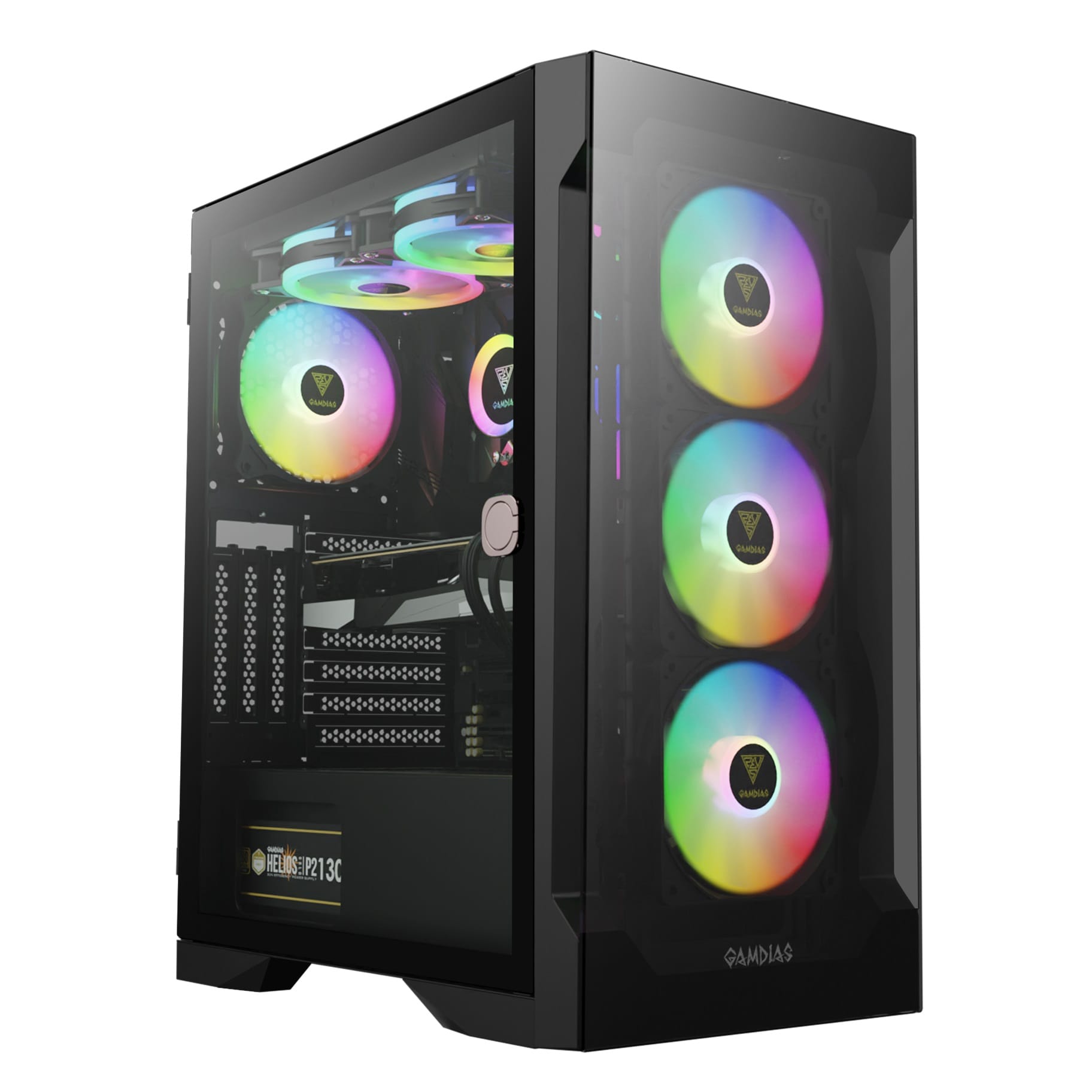Gamdias Talos E2 ELITE ATX Mid Tower Gaming PC Case With 4x ARGB Fans ...