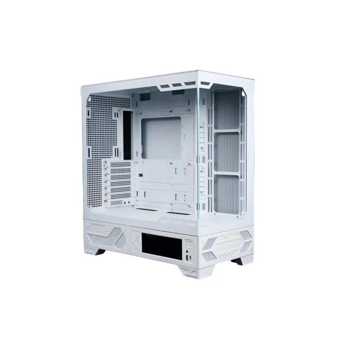 Valkyrie VK03 ATX Mid Tower Gaming PC Case LCD Display Without Fan - White