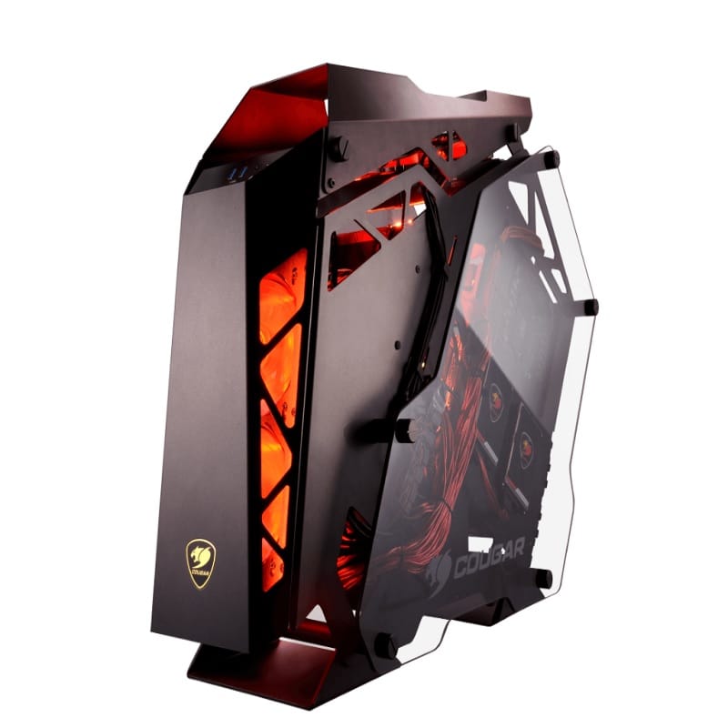 Cougar Conquer Open Aluminium Frame and Tempered Glass Mid Tower Case