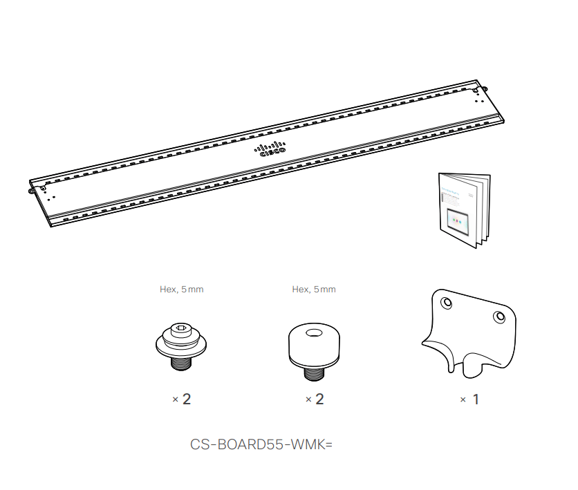 Cisco Webex Board 55 Wall Mount Kit