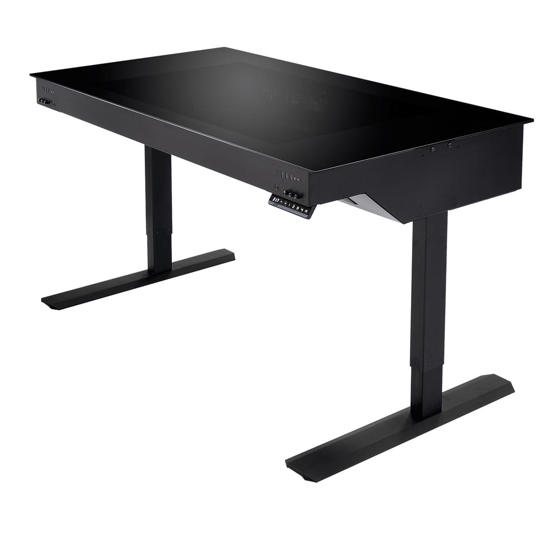 Lian Li DK-05X Aluminium Dual System Desk Workstation - Black