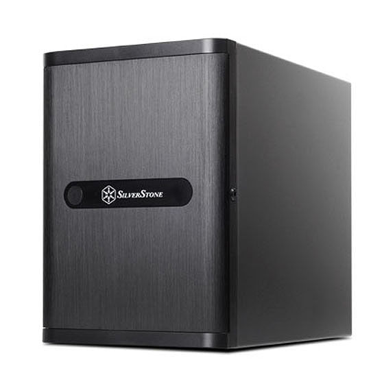 Silverstone DS380 Black NAS Case, No Power Supply, 2x USB 3.0