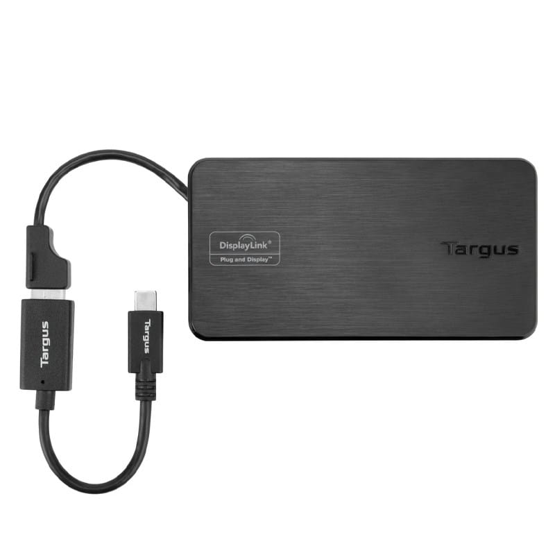Targus USB 3.0 and USB-C Dual Video Travel Dock