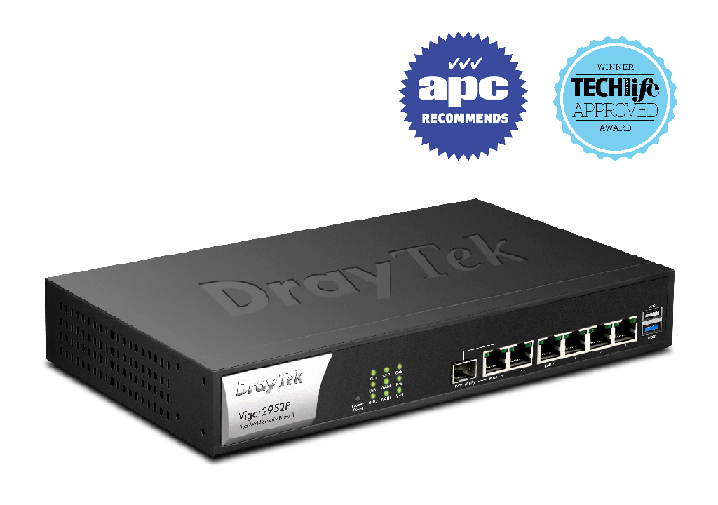 DrayTek Vigor 2952P Dual-WAN Firewall QoS IPv6 Broadband Router With ...