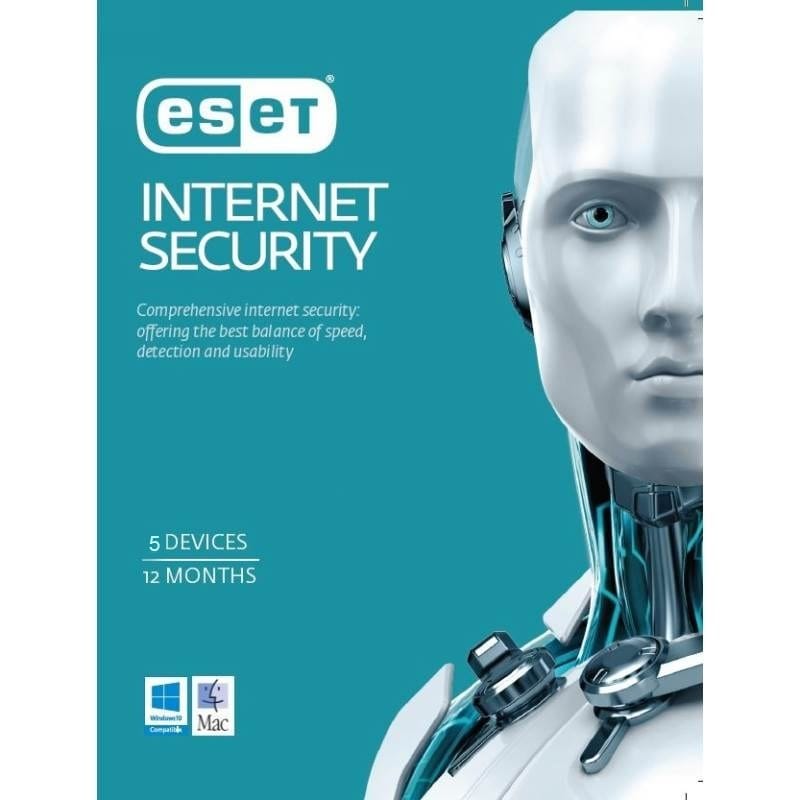 ESET Internet Security OEM Retail Card - 5 Devices 1 Year