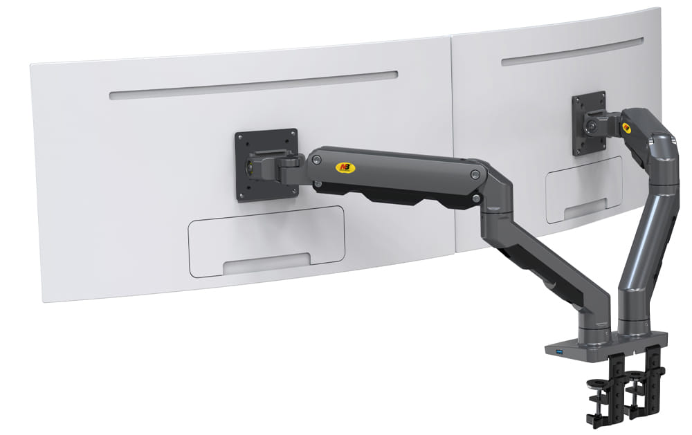 Curved Screen HD Dual Screen Monitor Mount