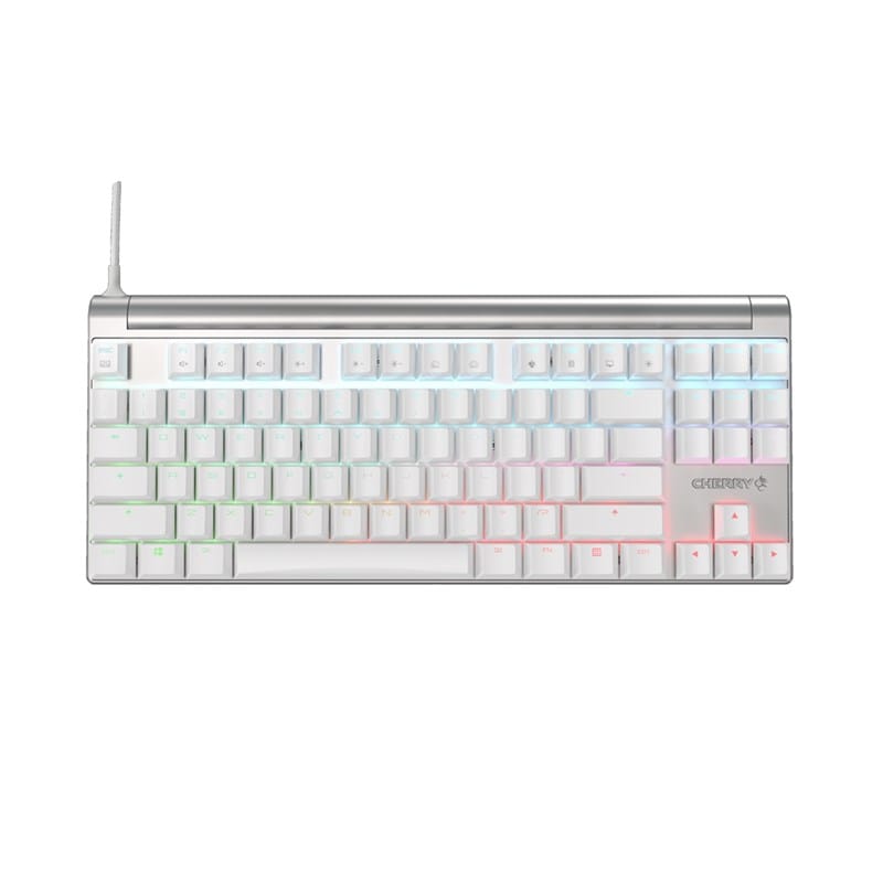 Cherry MX 8.0 RGB Gaming Keyboard Silver/White Version - MX Black Switch