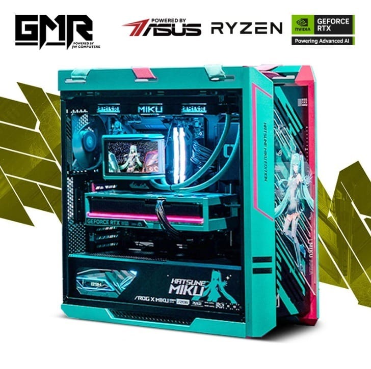 GMR Neptune ROG Miku Edition 5080 Gaming PC - (Ryzen 7 9800X3D | 64GB ...