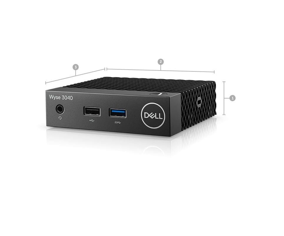 Dell WYSE 3040 Thin Client, Quad Core, 2GB RAM, 16GB Flash, Thin OS, Wi-Fi