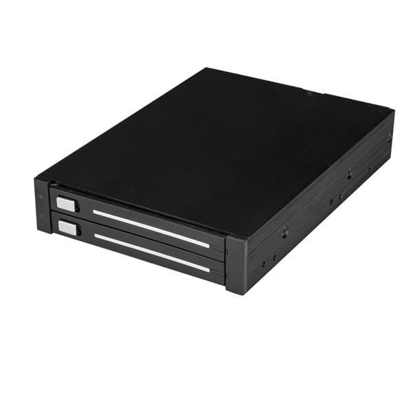 StarTech Dual-Bay 2.5 SATA SSD/HDD Rack for 3.5 Bay - Trayless - RAID
