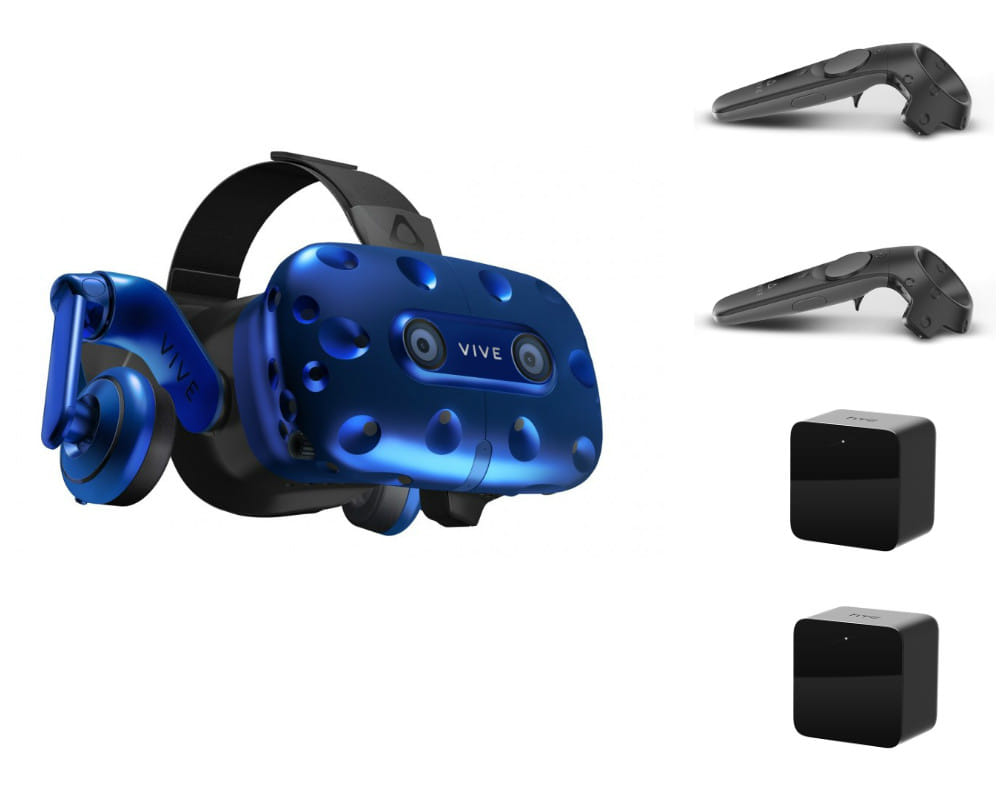 HTC VIVE Pro Kit (HMD Headset With Controllers And Base Station sensors)