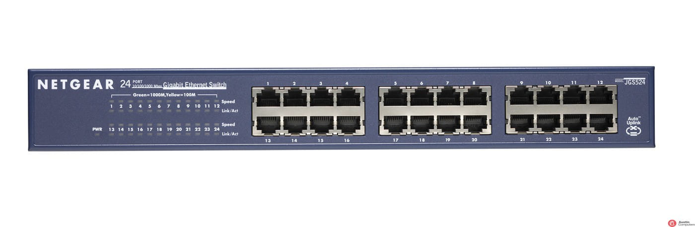 Netgear JGS524 ProSafe 24-Port Gigabit Rackmount Ethernet Unmanaged Switch