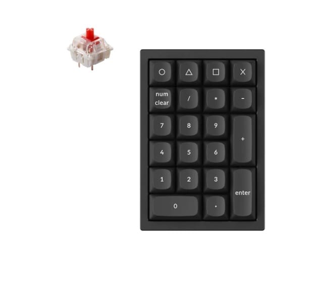 Keychron Q0 QMK Custom Hot-Swappable Mechanical Number Pad Black ...