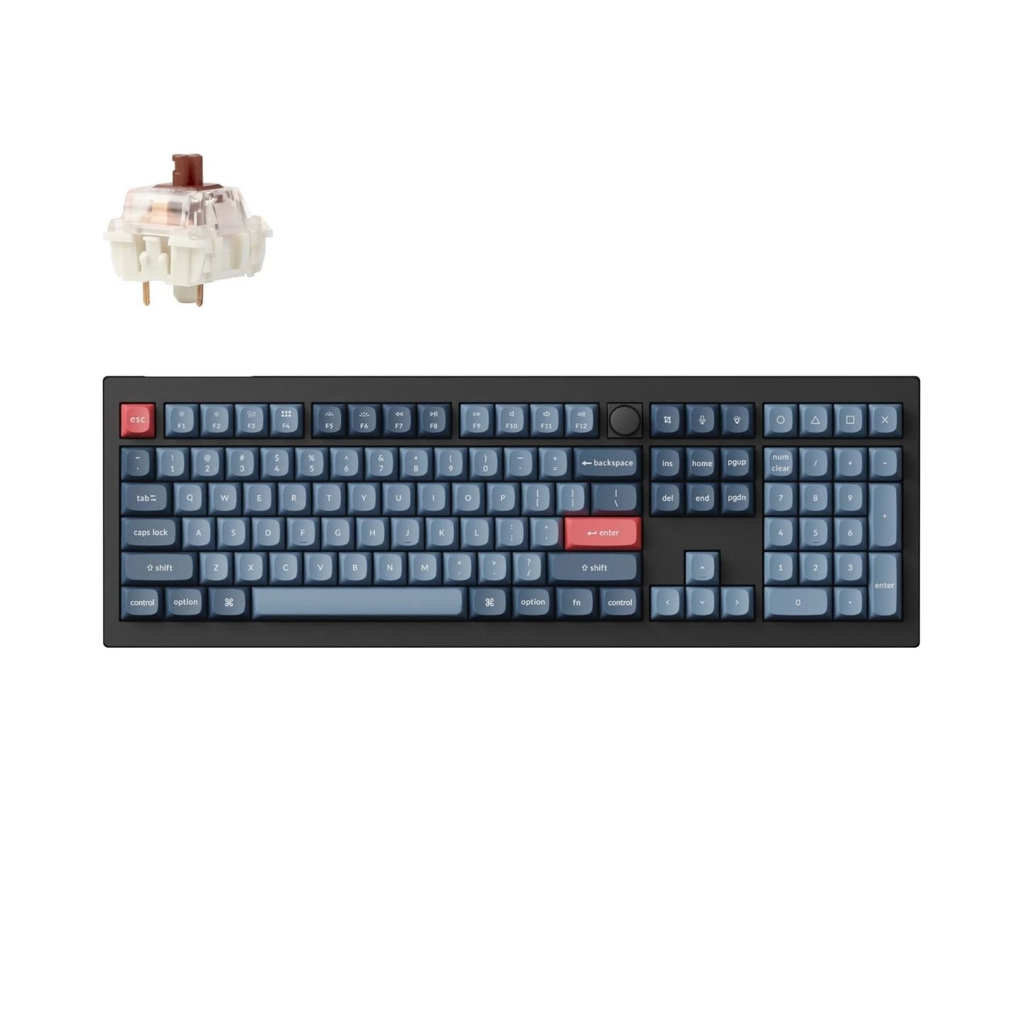 keychron V6 MAX Full Assembled Knob RGB Hot-Swap Gateron Wireless QMK ...