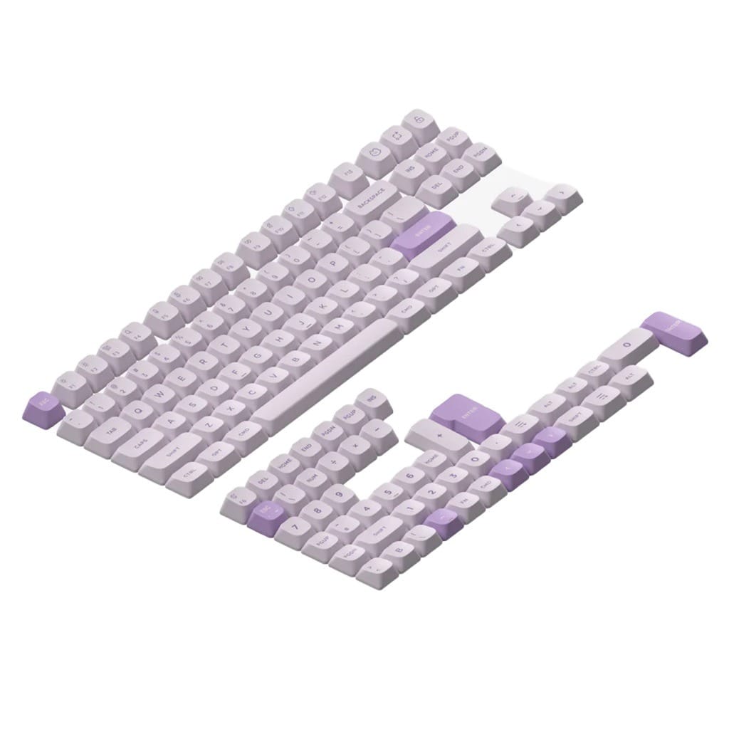 Nuphy Gem mSA Profile Doubleshot PBT Keycap Set - Airy Lilac