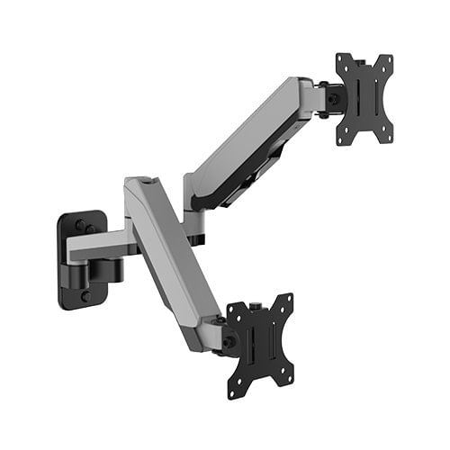 Brateck Wall Mounted Gas Spring Dual Monitor Arm