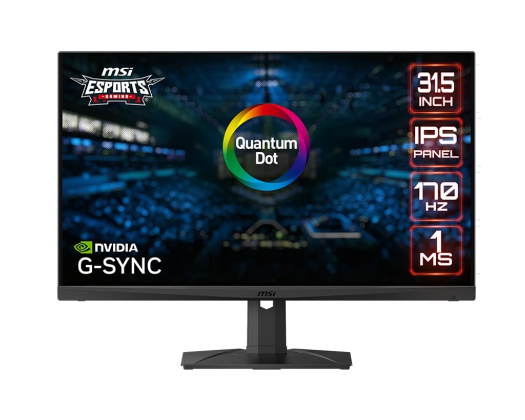 MSI MAG321QR QD 32" WQHD IPS 1ms 170Hz GSync Monitor
