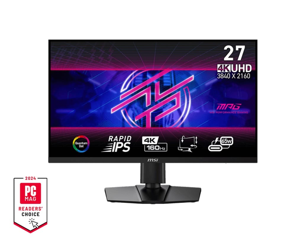 MSI MPG 274URF 27" 4K UHD IPS 0.5ms 160Hz FreeSync HDR400 Adjustable ...