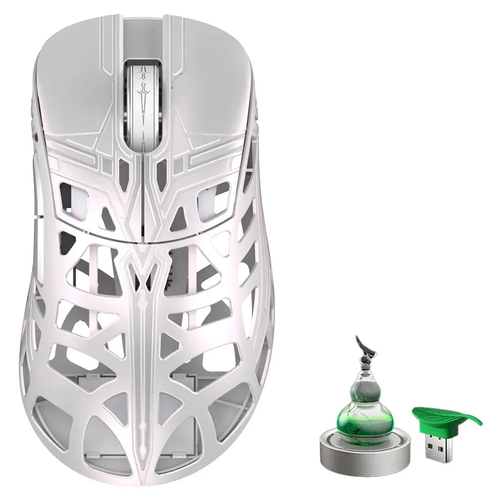 WLMOUSE x The Swords Magnesium OMRON Opticals Wireless Gaming Mouse - White
