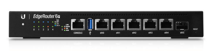 Ubiquiti ER-6P EdgeRouter 6-Port Gigabit PoE Router with SFP