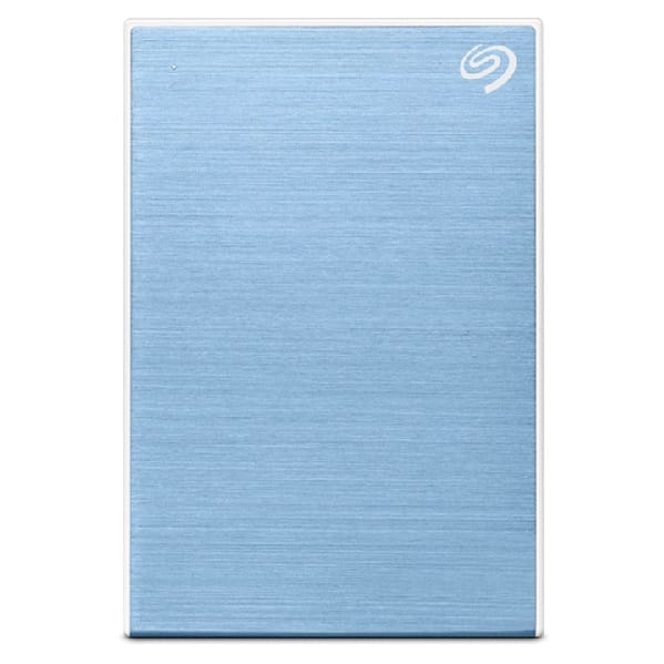 Seagate One Touch 5TB External Hard Drive With Password Protection - Blue