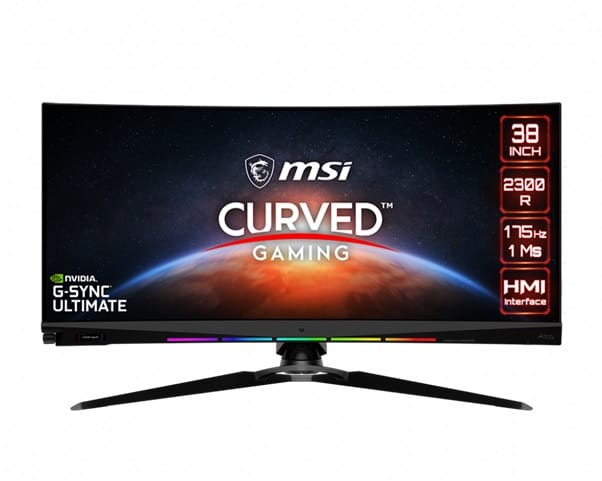 MSI MEG381CQR 38" Ultra Wide QHD IPS 1ms 175Hz GSync Curved Monitor