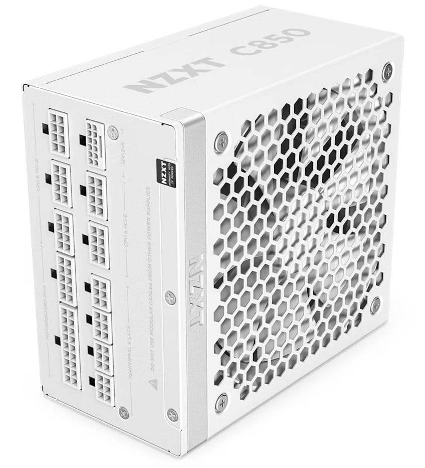 NZXT C850 Gold ATX 3.1 850W Power Supply - White