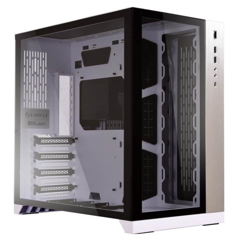 Lian Li PC-011 ATX Dynamic Tempered Glass Mid Tower Case - White