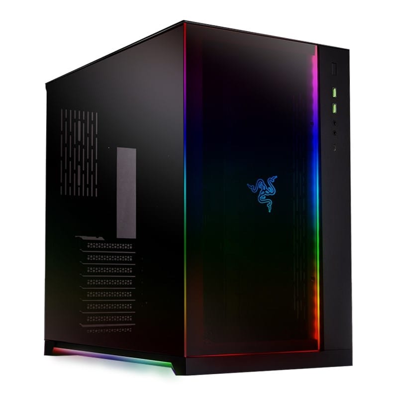 Lian Li PC-011 E-ATX Dynamic RGB Tempered Glass Razer Edition Case - Black