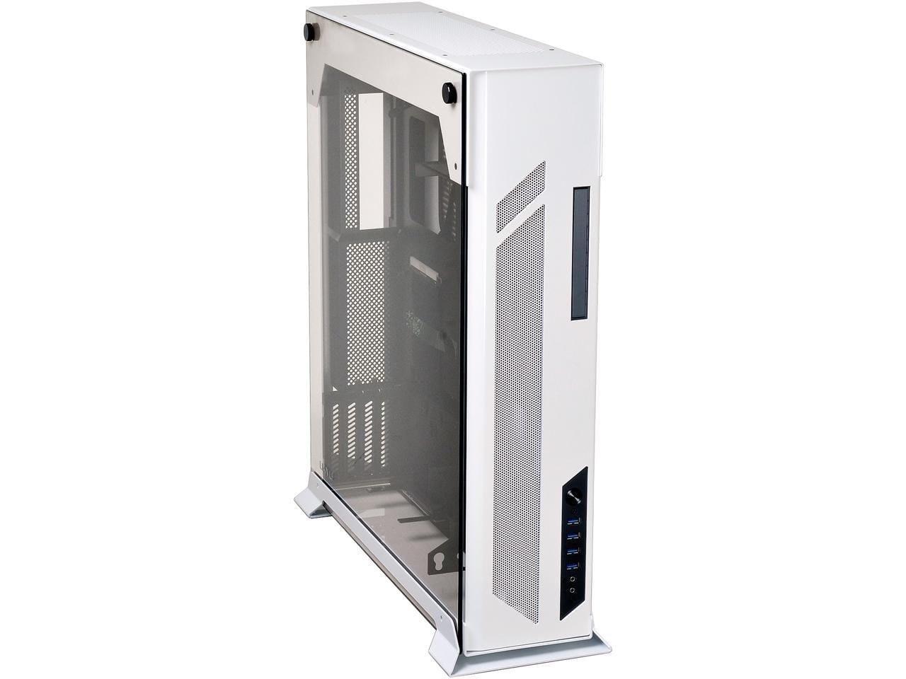Lian Li SW ATX Open Air Mid-Tower Case - White | PC-O7SW