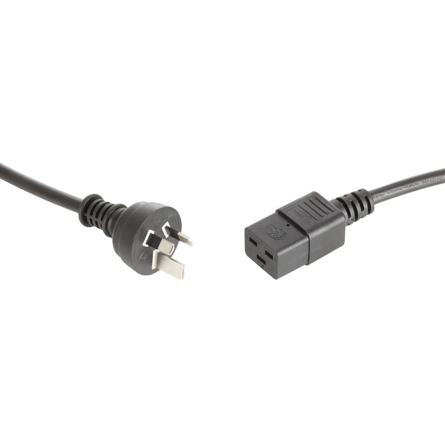 15A IEC C19 Mains Power Cable - 1.5m