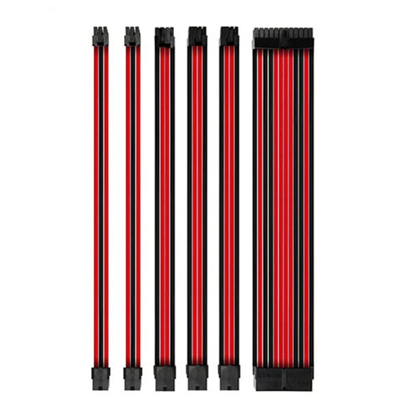 Antec Sleeved Extension PSU Cable Kit V2 - Red/Black