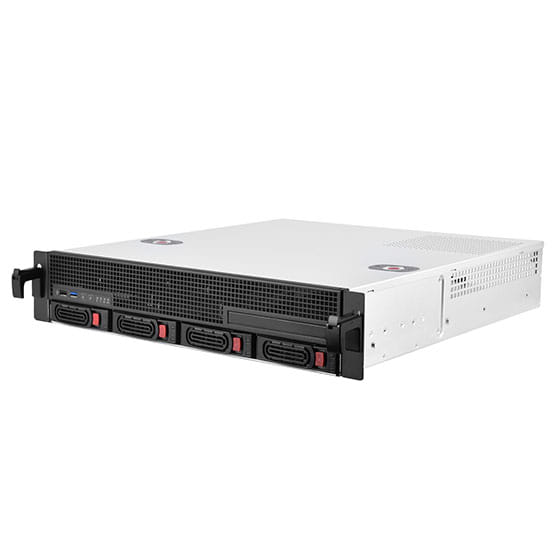 Silverstone Micro-ATX 2U Rackmount Computer Case - Black