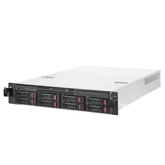 Silverstone RM22-308 2U 8-Bay 2.5"/3.5" Hard Drive/SSD Rackmount NAS ...