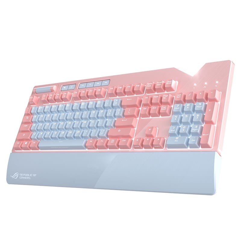 ASUS ROG Strix Flare Pink Mechanical Gaming Keyboard - Cherry MX Blue ...