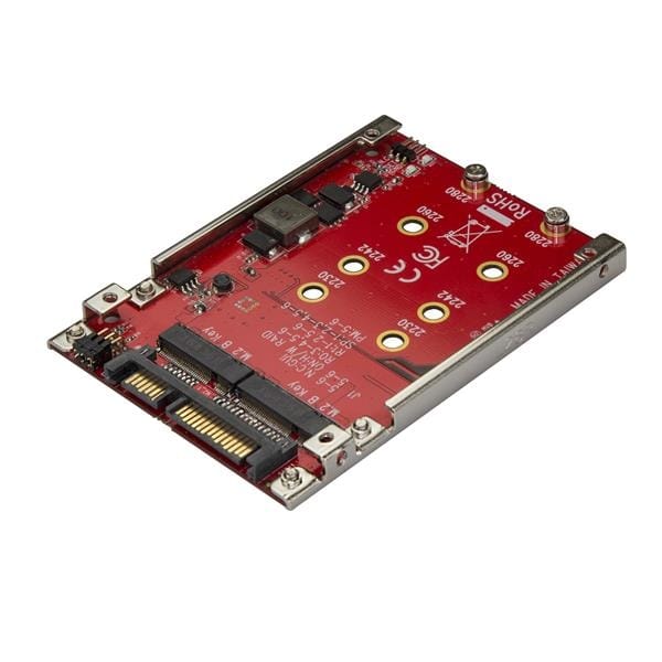 StarTech Dual M.2 to SATA Adapter - M.2 Adapter for 2.5" Bay - RAID
