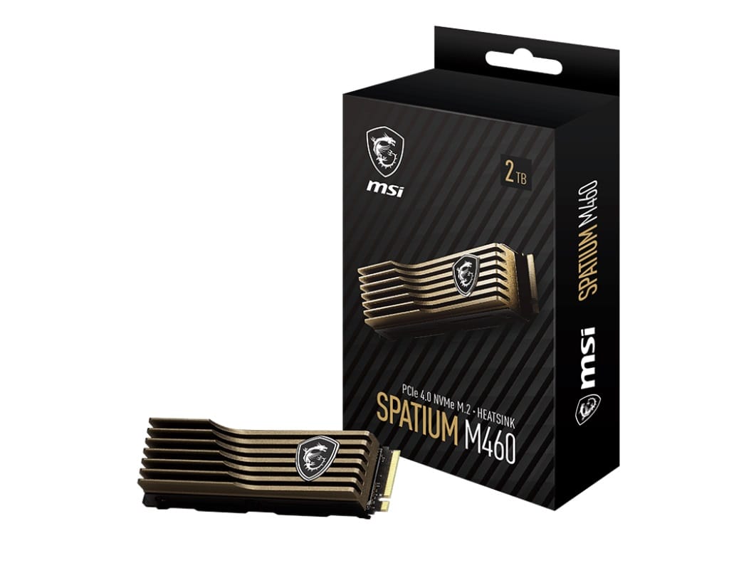 MSI Spatium M460 2TB PCIe 4.0 NVMe M.2 HS SSD