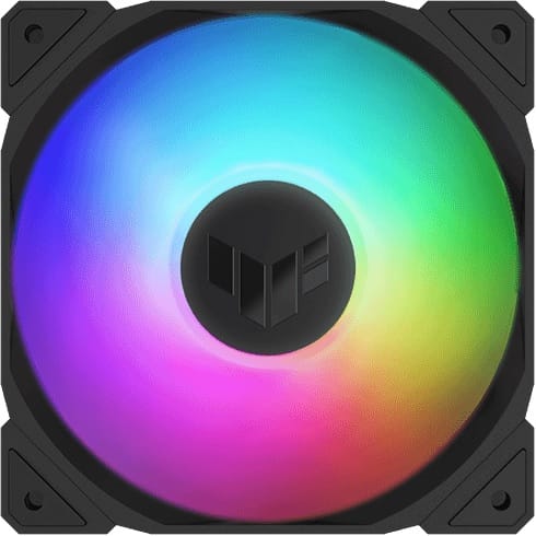 ASUS TUF Gaming TR120 ARGB 120mm Reverse Single Pack Fan - Black