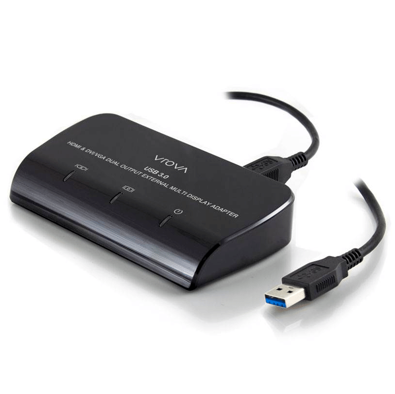 VROVA USB 3.0 to HDMI and DVI/VGA Dual Output External Multi Display ...