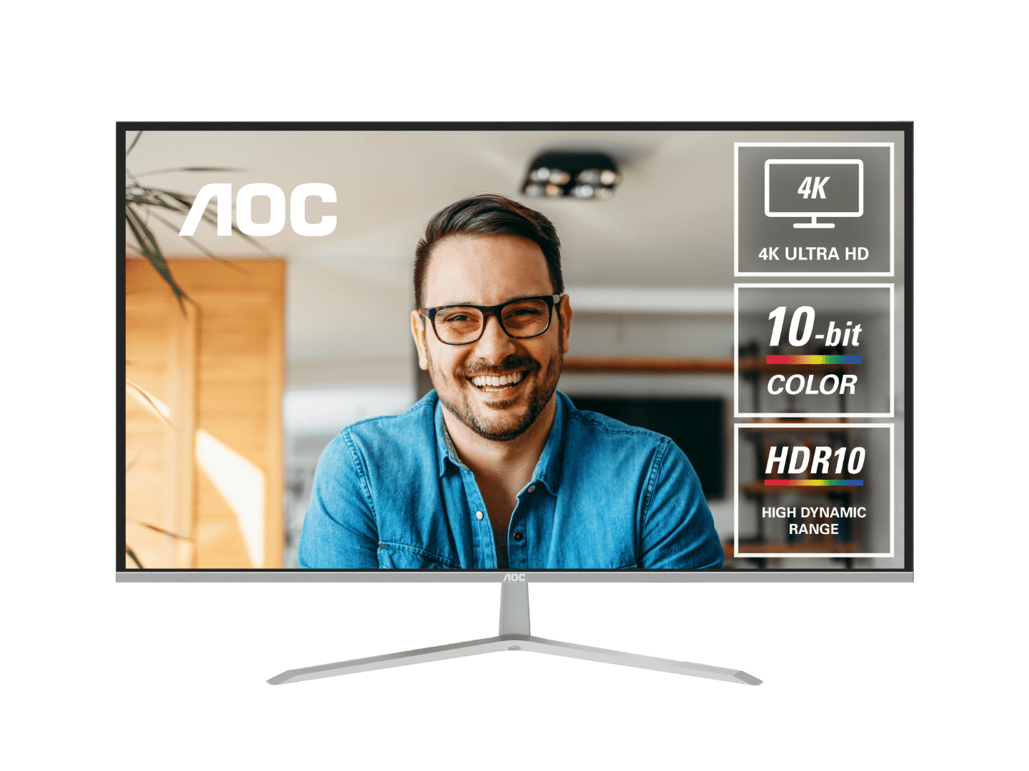 AOC U32V11N 31.5" 4K UHD HDR10 Flicker-Free 10-Bit Monitor